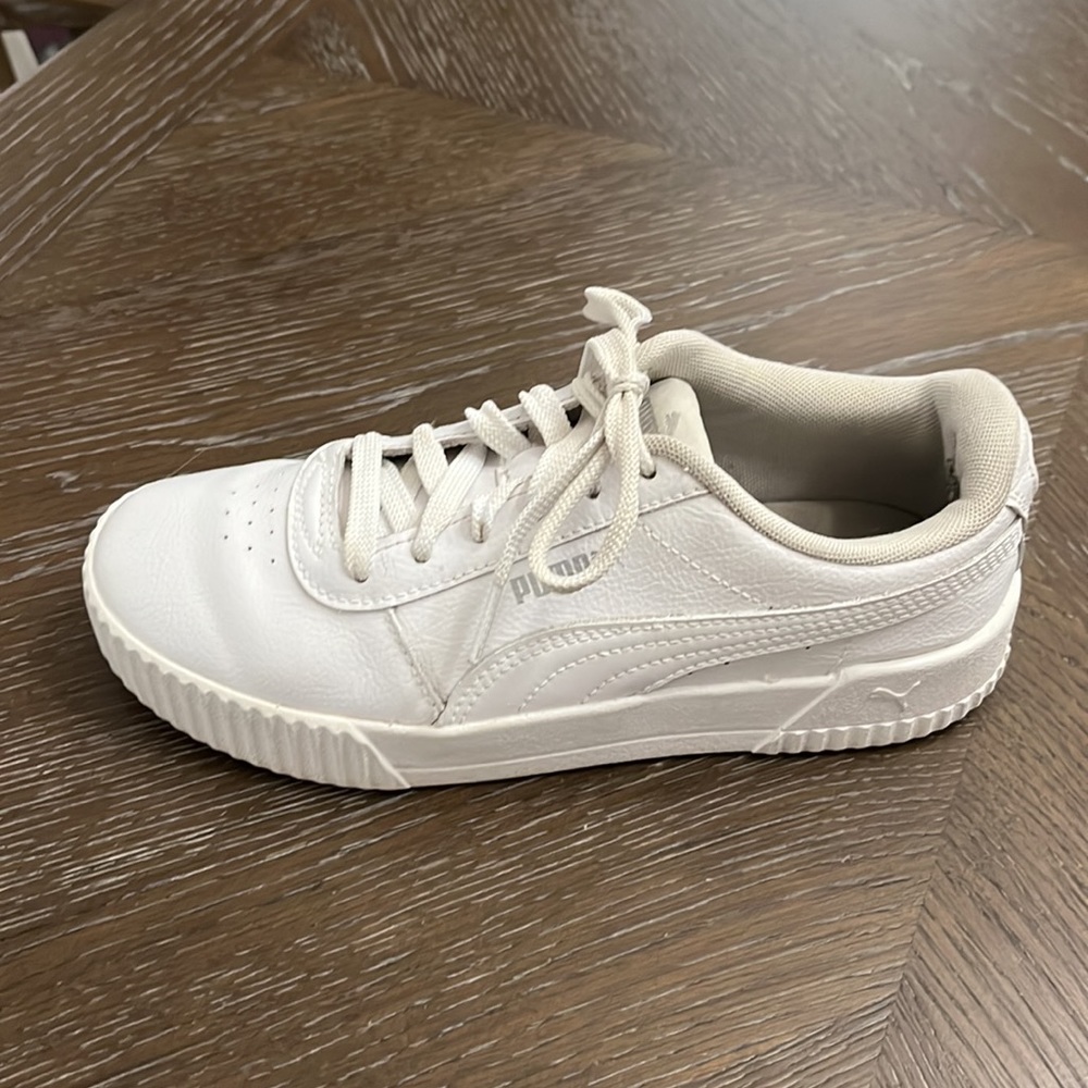 Puma White Leather Chunky Platform Sneaker - Gem